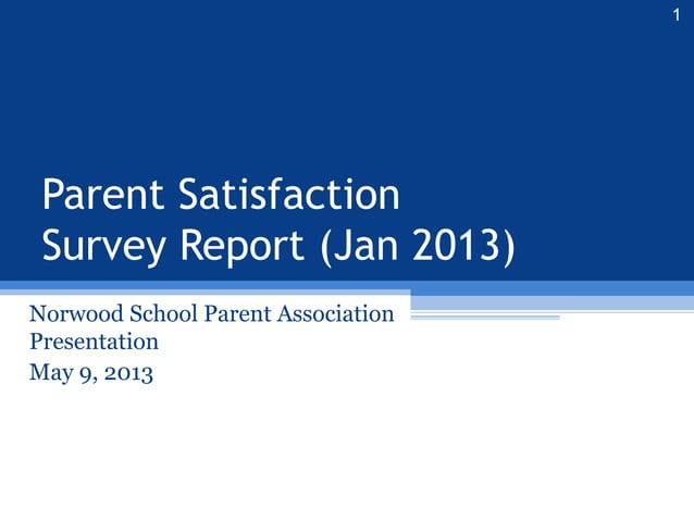 Parent Survey Presentation 5 9-13 | PPT