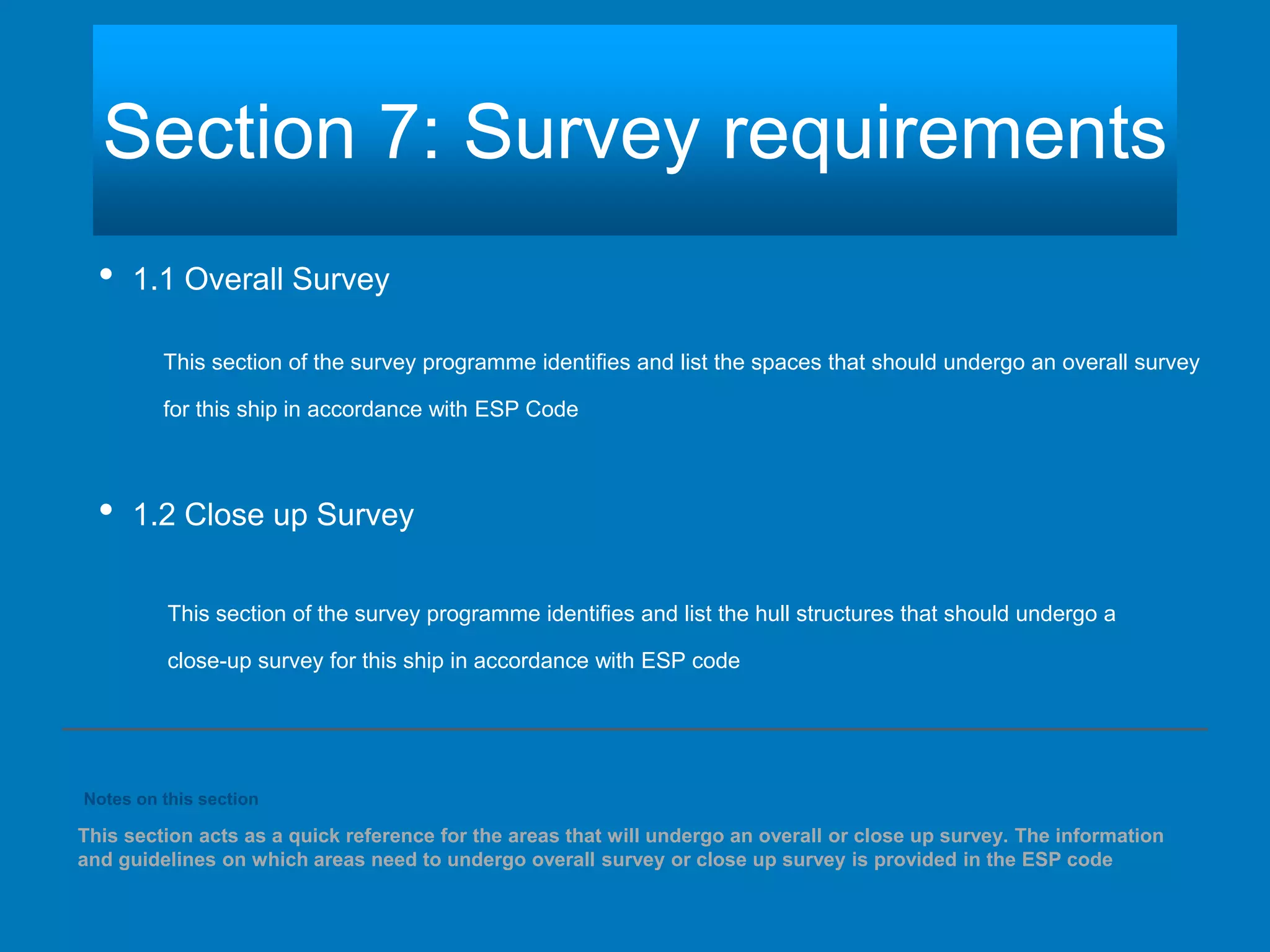 Survey programme esp (enhanced survey) | PPTX