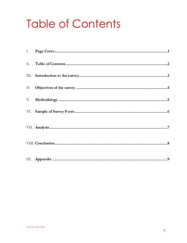 Survey report 1 cover