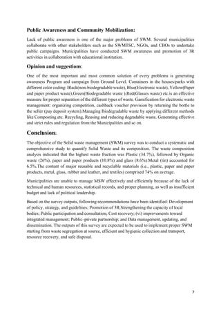 Kathmandu Metropolitan :Solid waste Management (Survey Report) | PDF