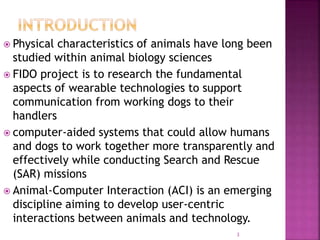 Survey report on animal computer interaction ACI | PPT