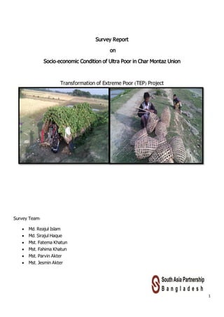 Survey report on ultra poor | PDF