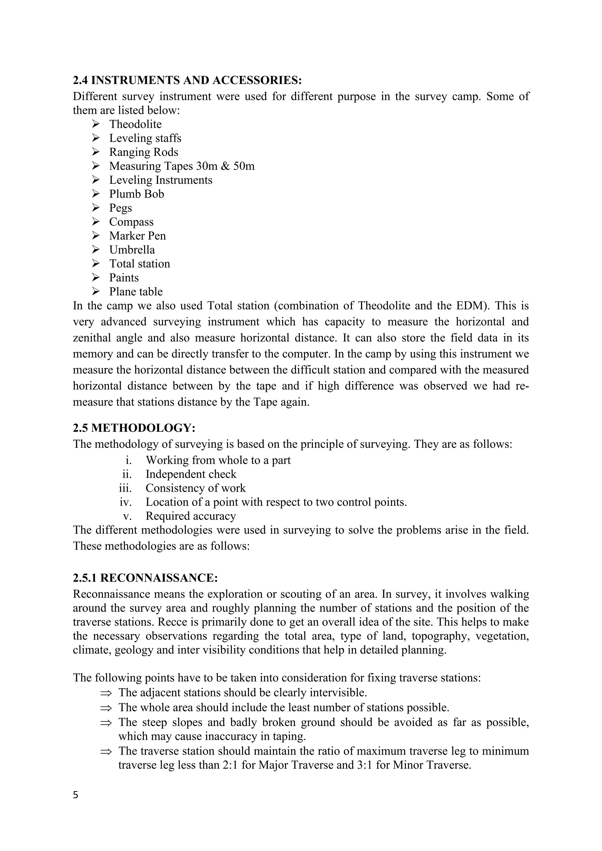 Survey report sample BCE | PDF