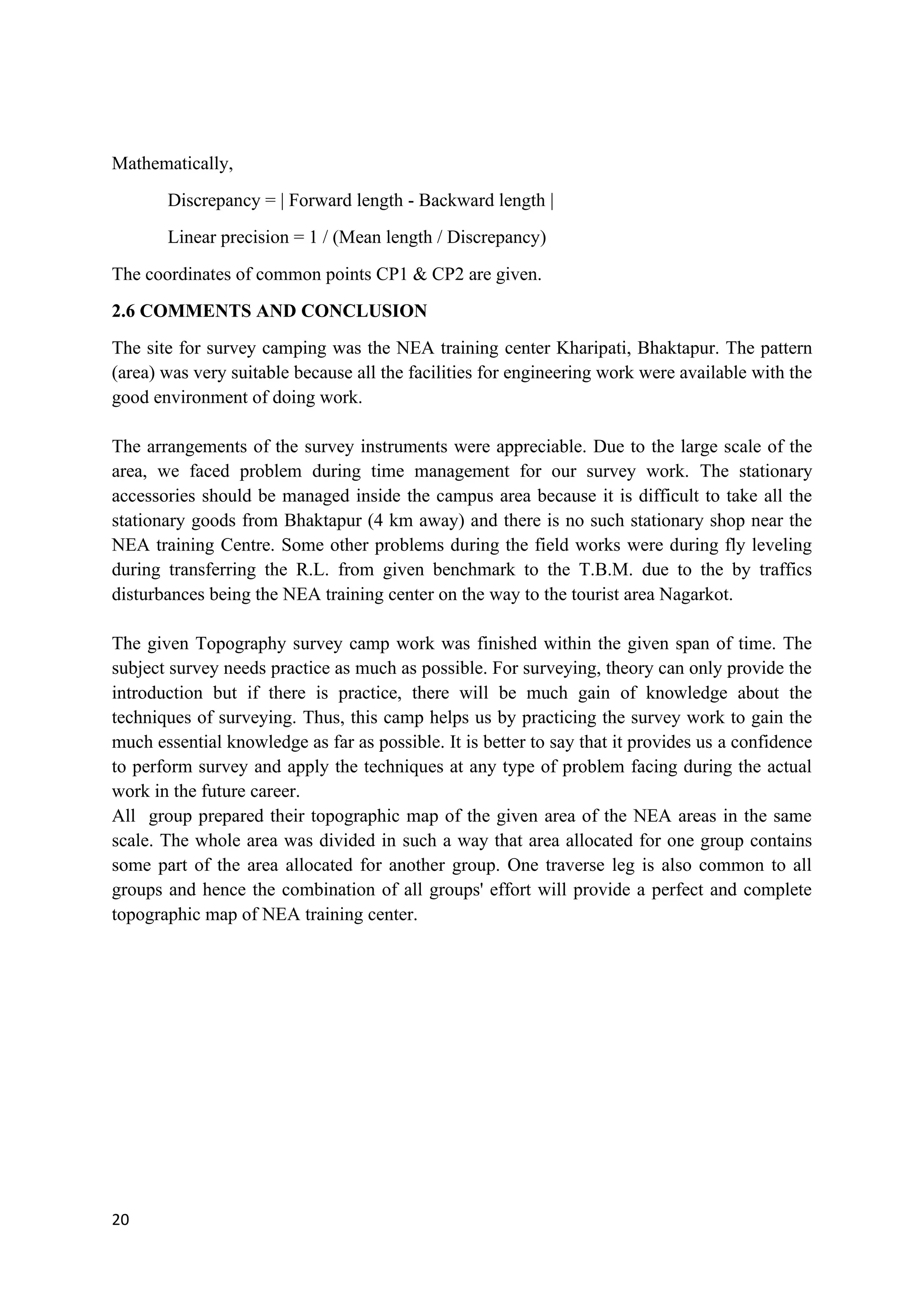 Survey report sample BCE | PDF