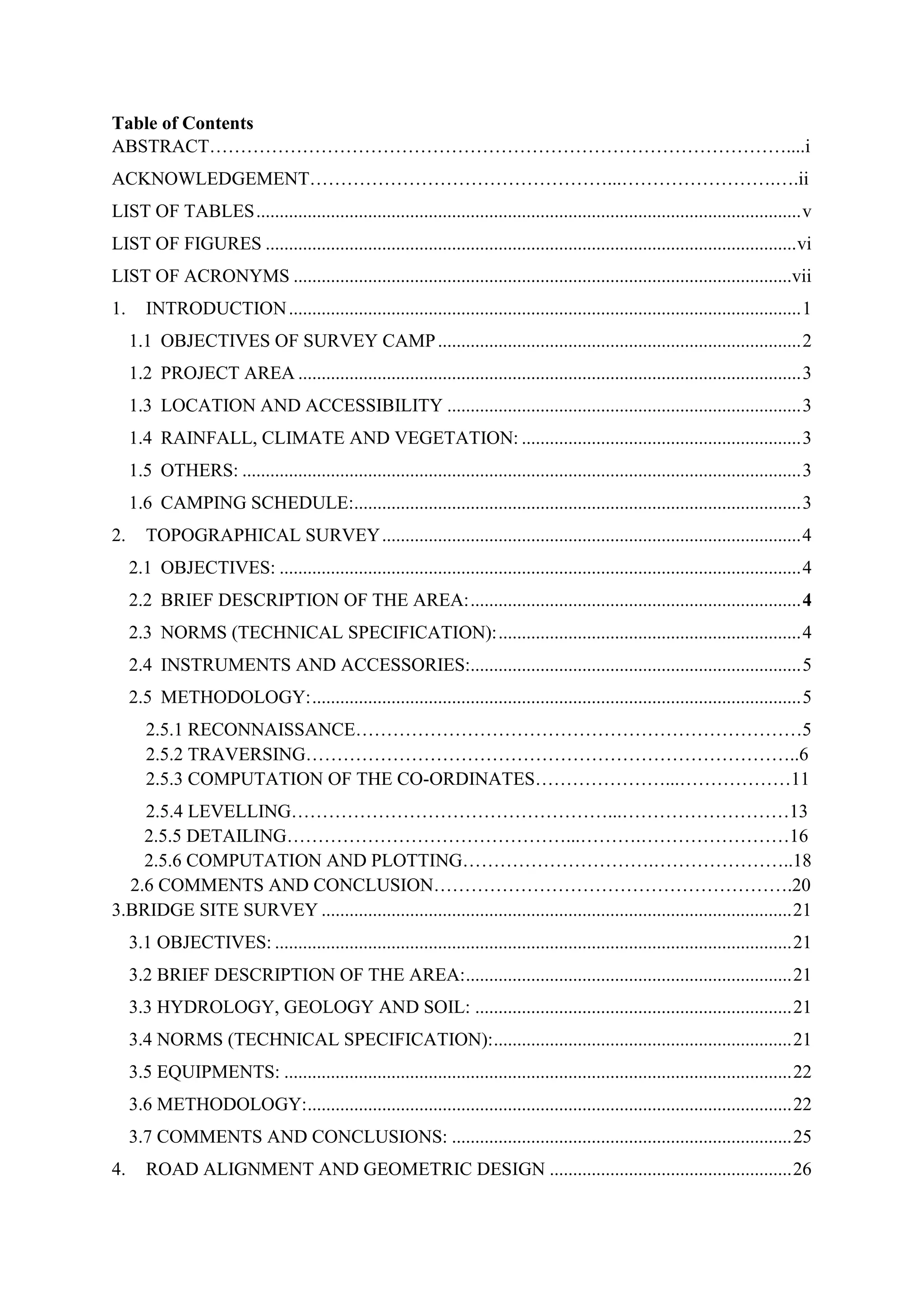 Survey report sample BCE | PDF