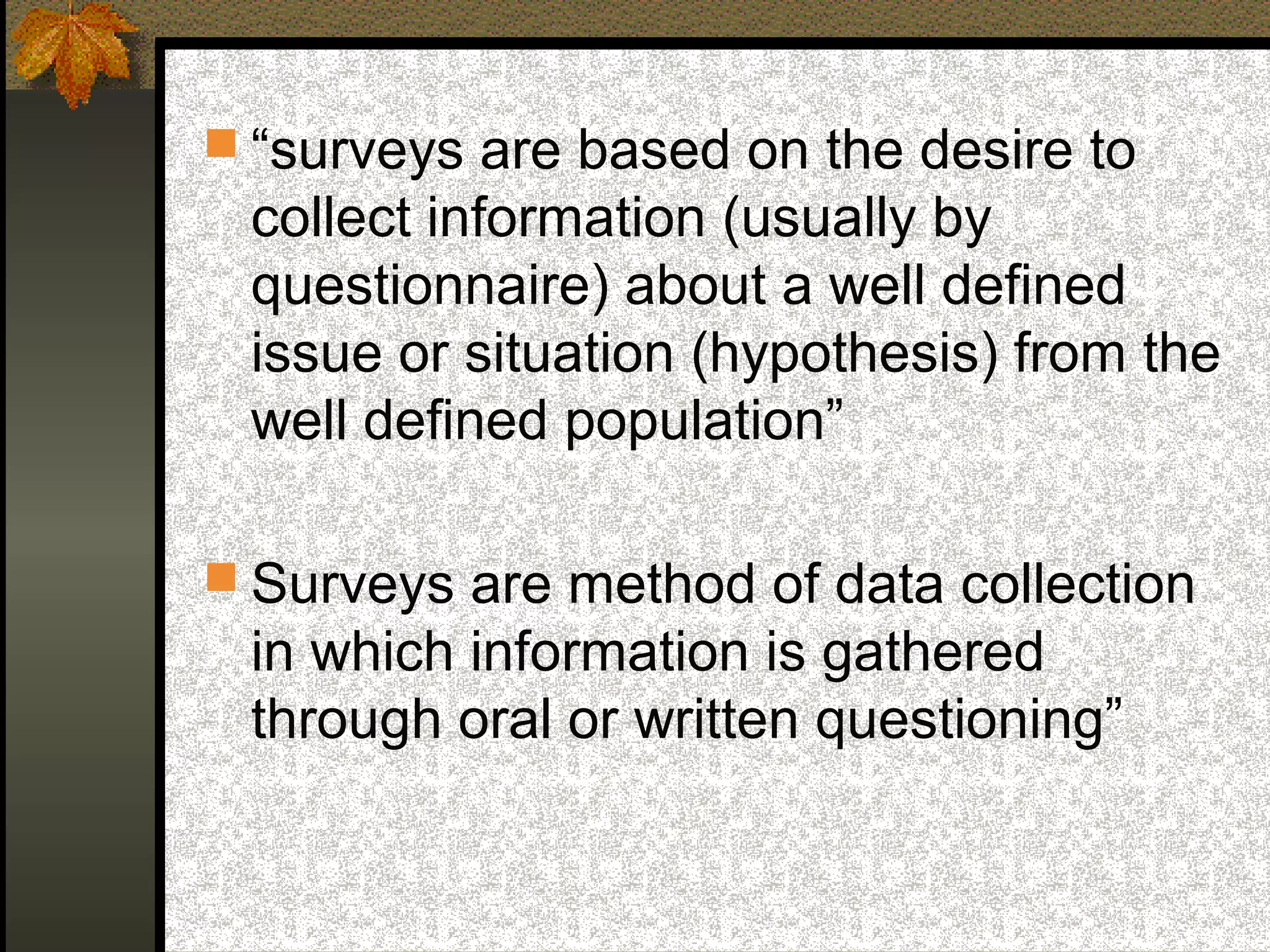 Survey research | PPT