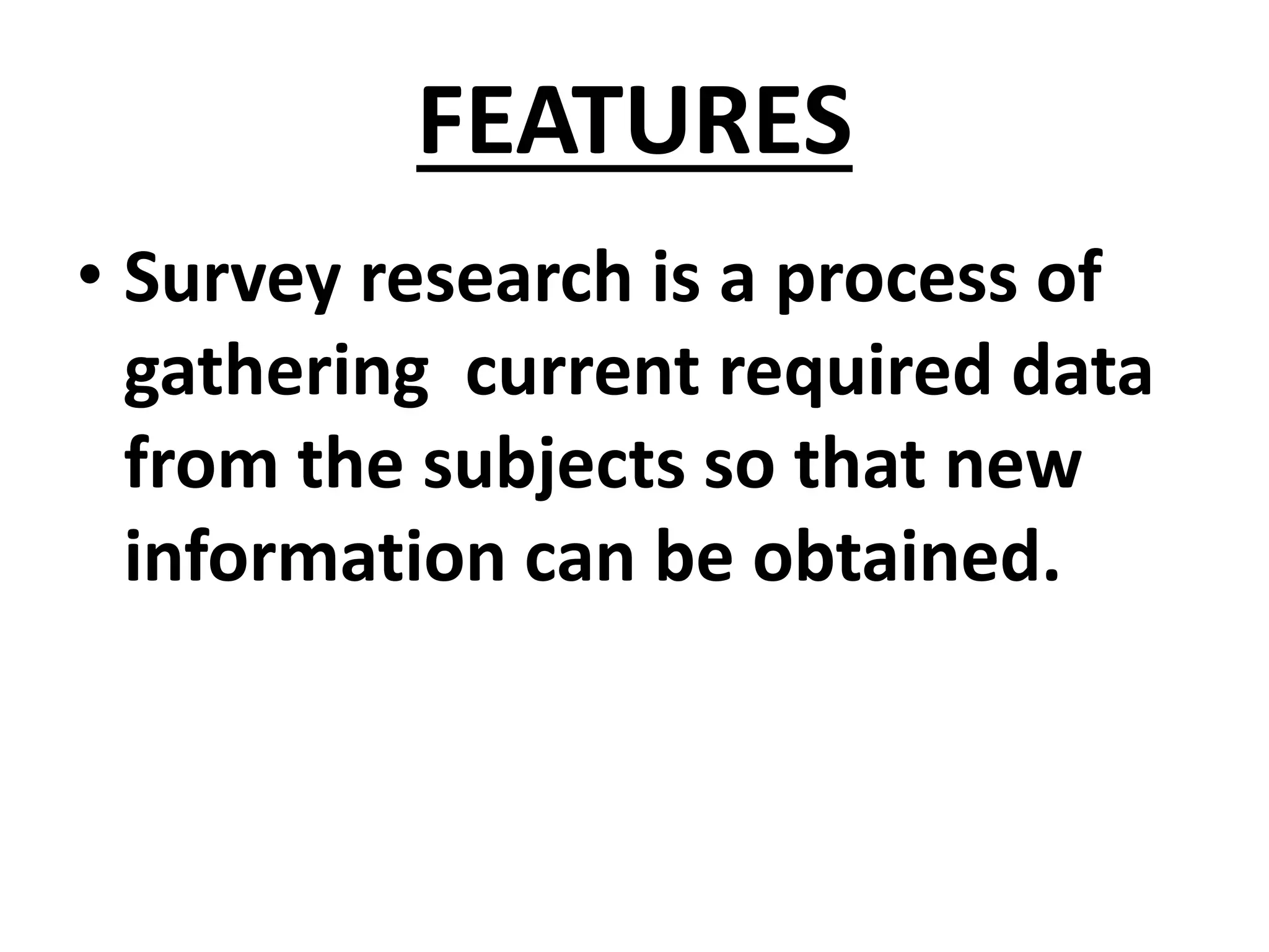 SURVEY RESEARCH DESIGN | PPTX