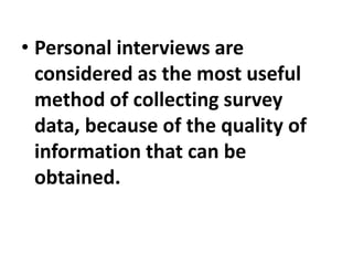 SURVEY RESEARCH DESIGN | PPTX