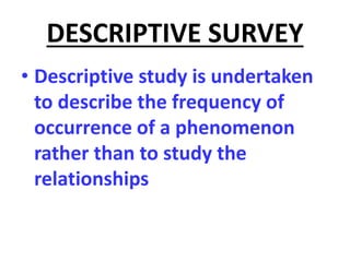 SURVEY RESEARCH DESIGN | PPTX