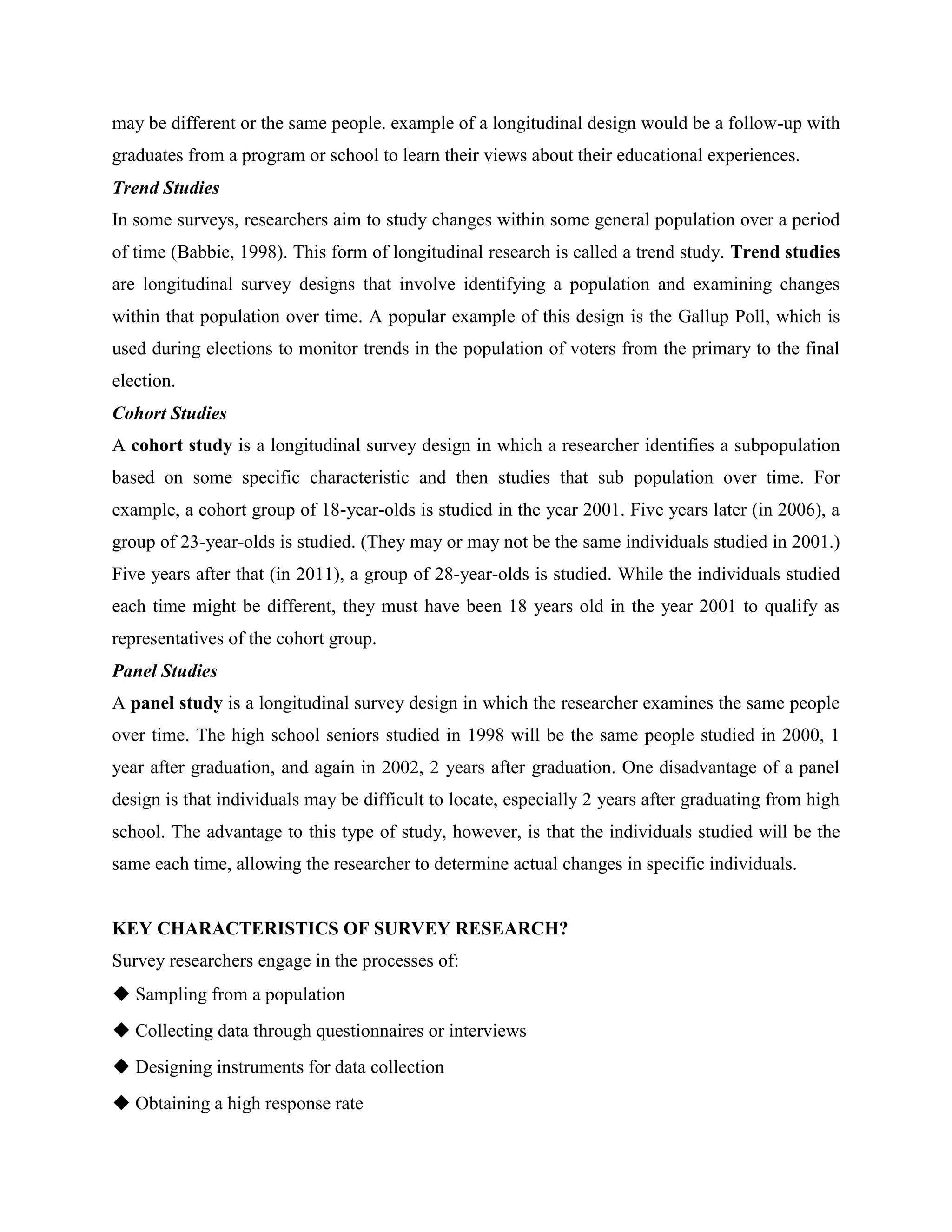 Survey Research Design | PDF