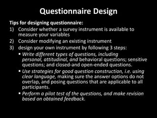 Survey research for elt | PPT