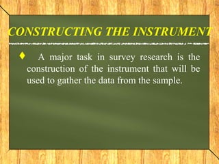 Survey Research Methodology | PPT
