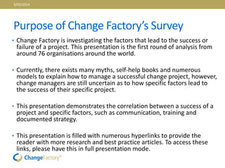 Wave 1 Results - Change Management Survey | PDF