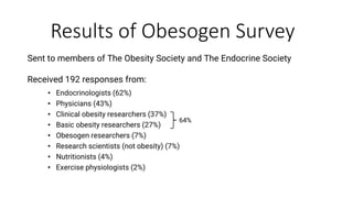 Obesogen Survey Responses | PPT