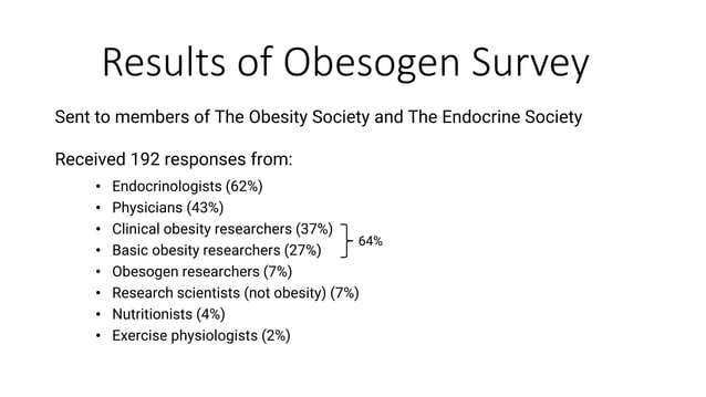 Obesogen Survey Responses | PPT