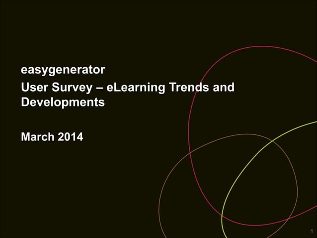 Easygenerator - eLearning Survey | PPTX