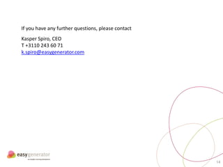 Easygenerator - eLearning Survey | PPTX