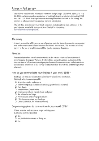 Survey on visual communication of scientific information and data ...