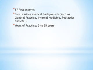 Survey results on EMR | PPTX