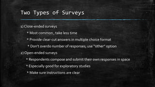 Surveys: An Overview | PPT