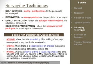 Surveys - Urban And Regional Planning | PDF