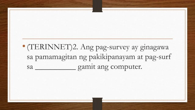 Survey sa mga halamang gulay na maaring itanim | PPTX