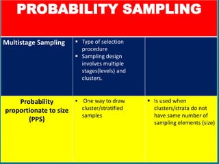 Survey sampling techniques | PDF