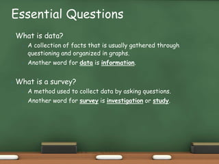 Surveys and data lesson | PPT