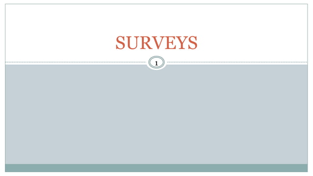 SURVEYS CH.2.pptx | Geography | Science