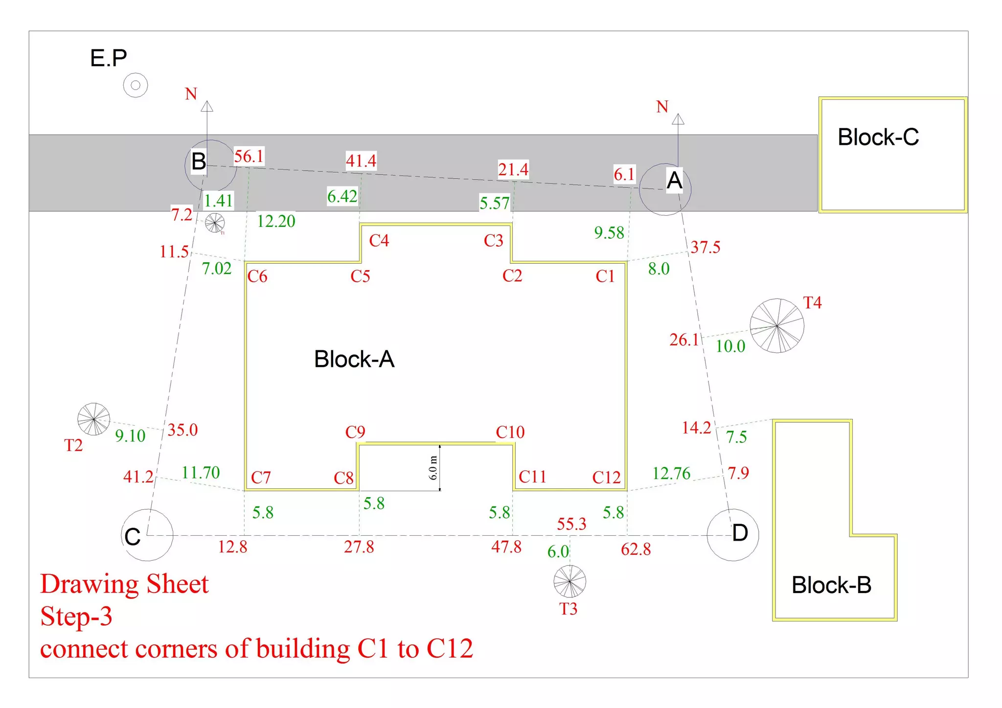 how to draw traverse by chain and compass surveying | PDF | Geography ...