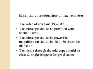Survey tacheometry | PPT