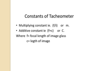 Survey tacheometry | PPT