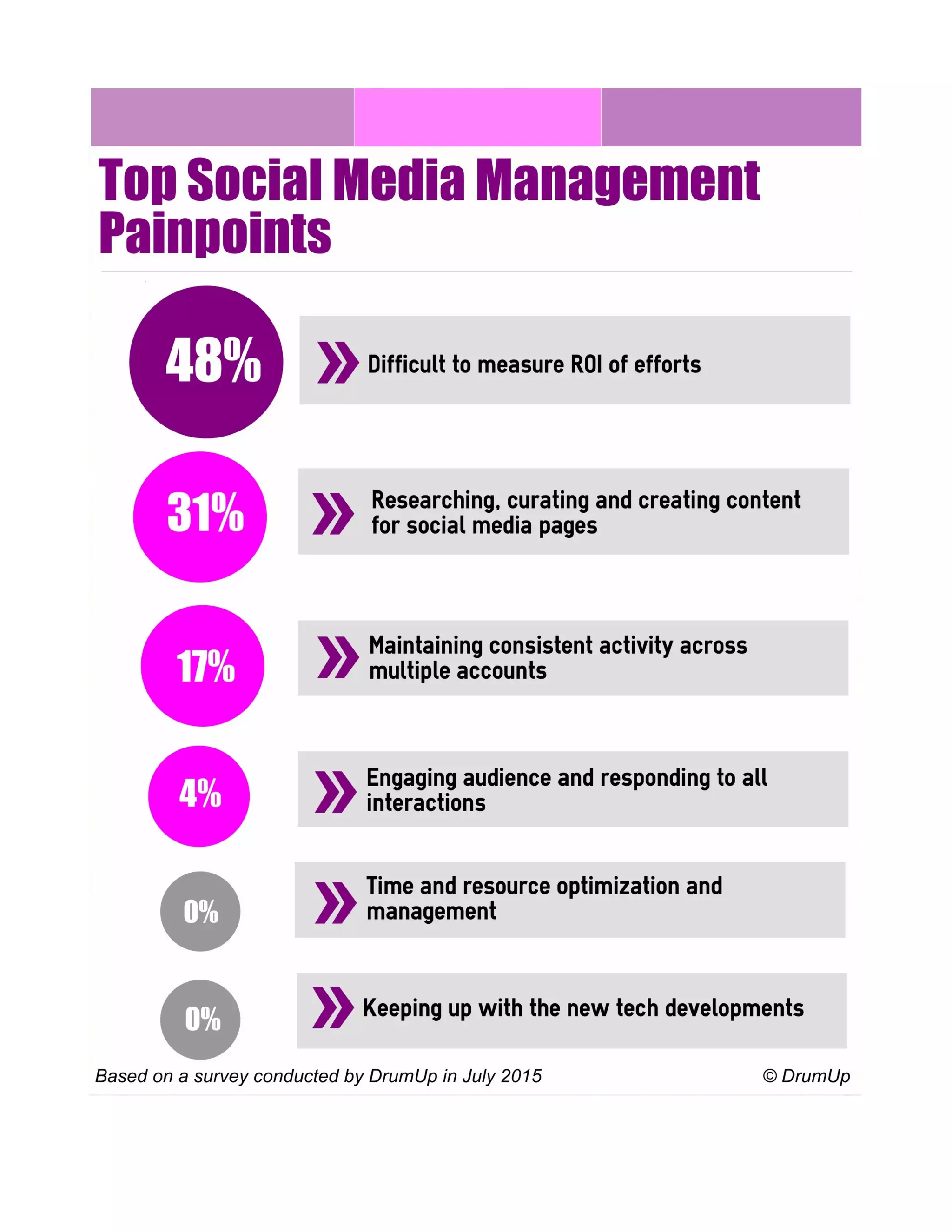 Survey top social media painpoints infographic | PDF