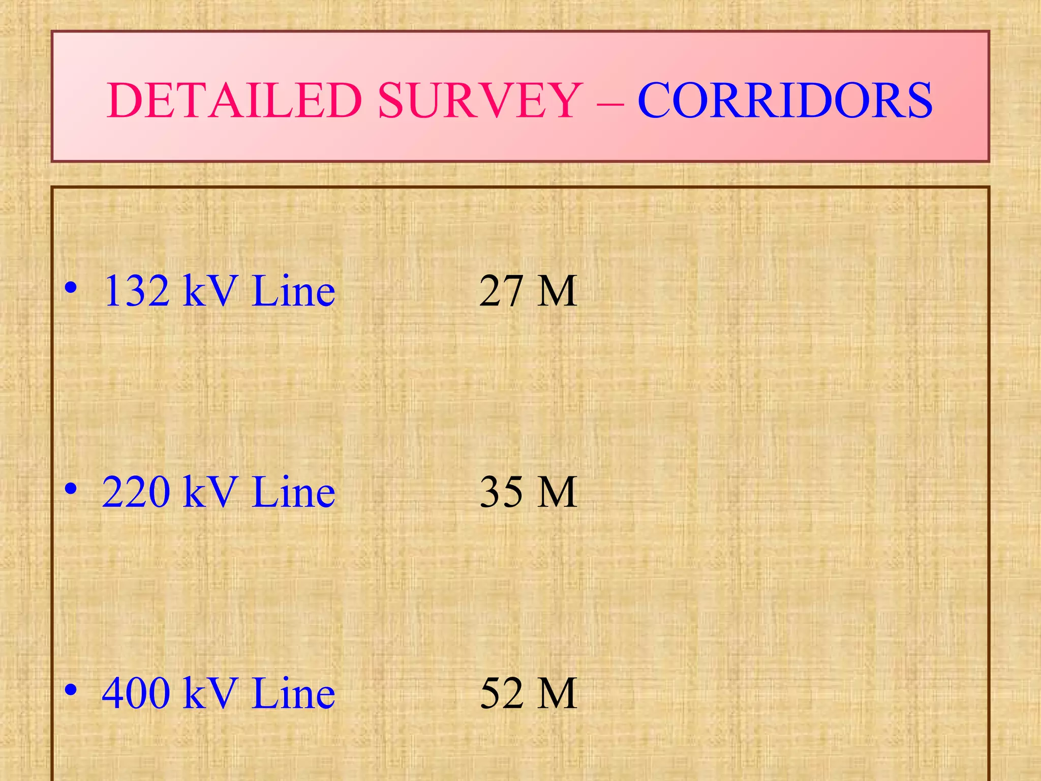 Survey & ts for ehv lines | PPT