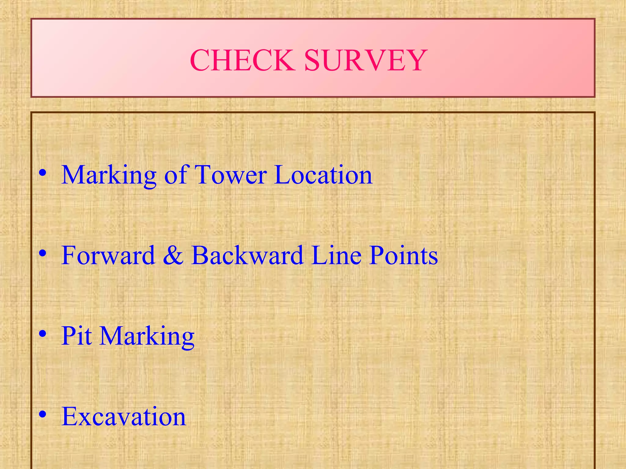 Survey & ts for ehv lines | PPT