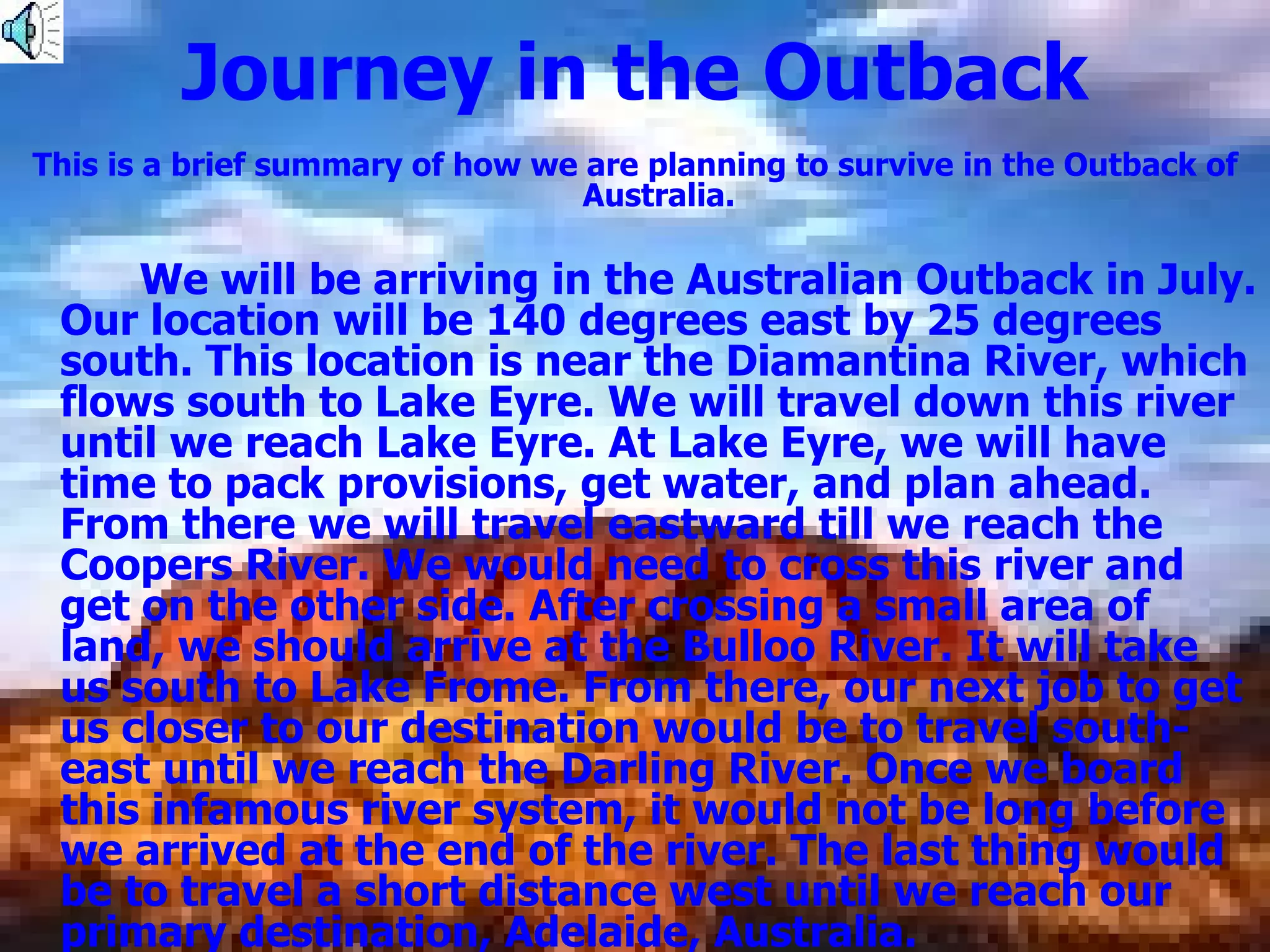 Survivng In The Outback | PPT