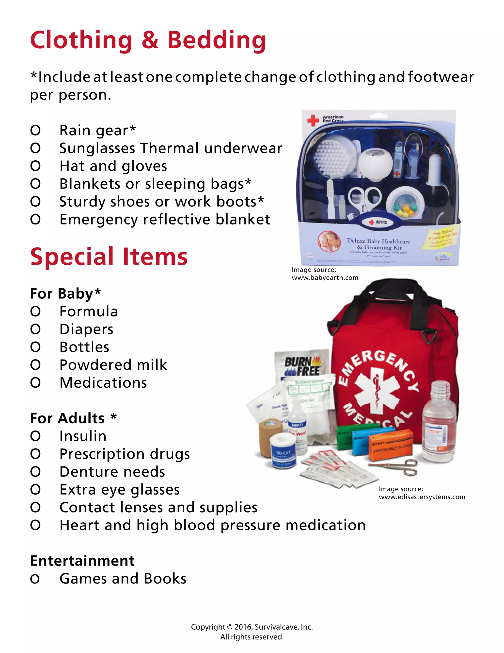Family Disaster Survival Kit- 72 Hour Disaster Grab And Go Bag ...