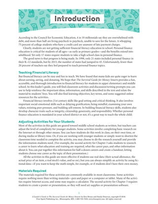Survival Guide for Money Smarts - The Leader's Guide | PDF