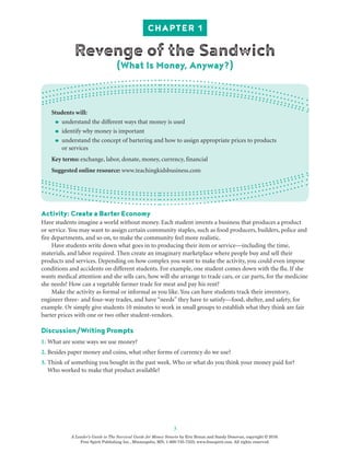 Survival Guide for Money Smarts - The Leader's Guide | PDF