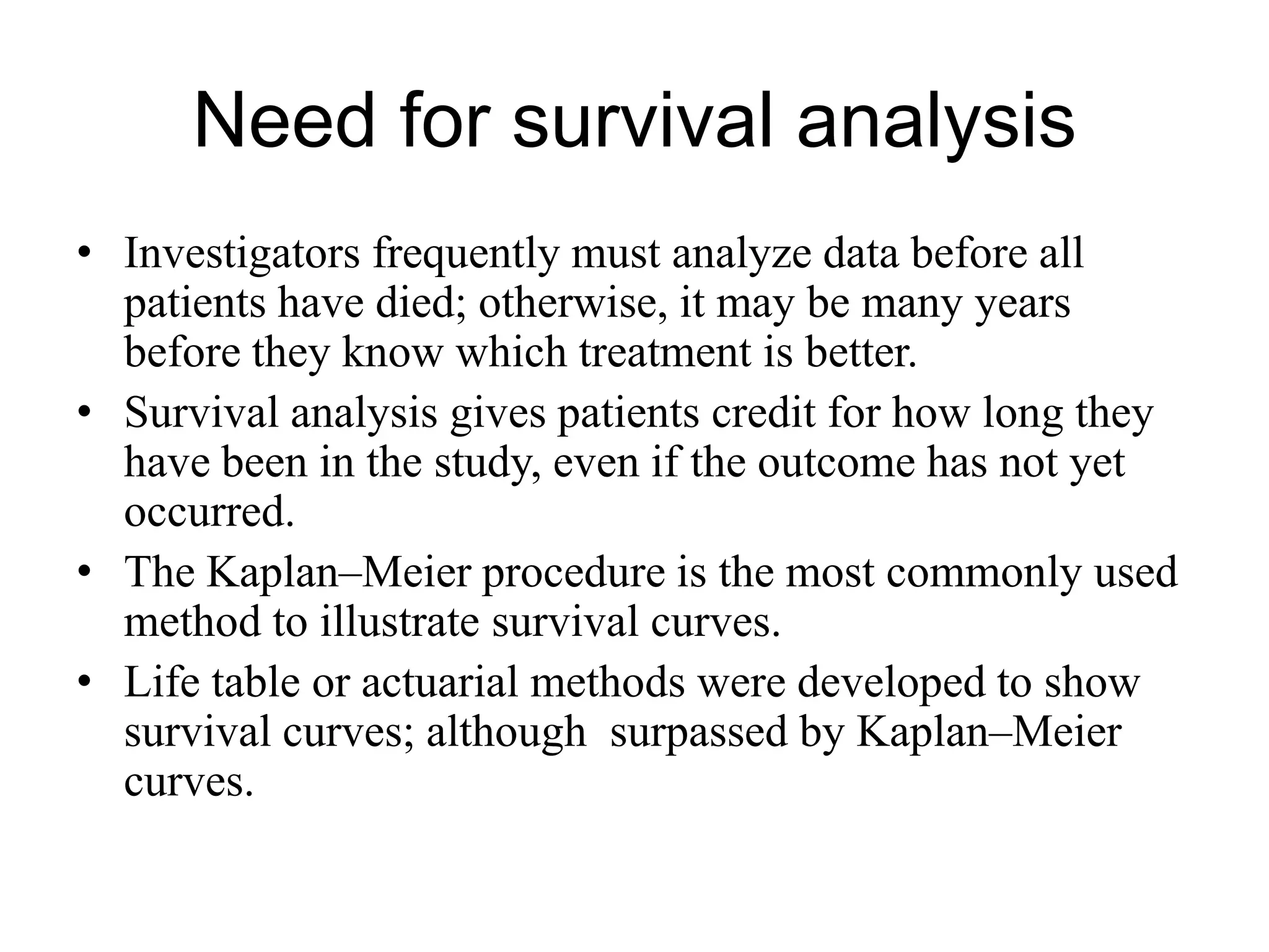 Survival analysis | PPTX