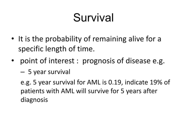 Survival analysis | PPTX