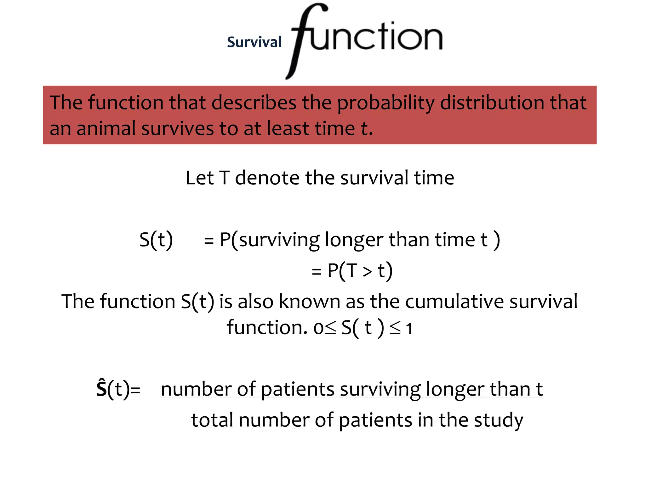 Survival Analysis | PPTX
