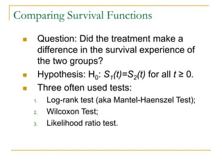 Survival analysis | PPT