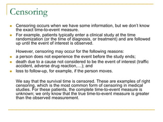 Survival analysis | PPT