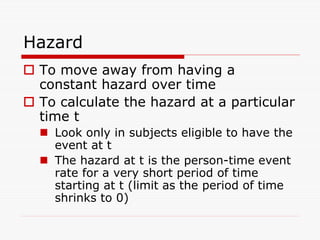 Survival analysis for lab scientists | PPT