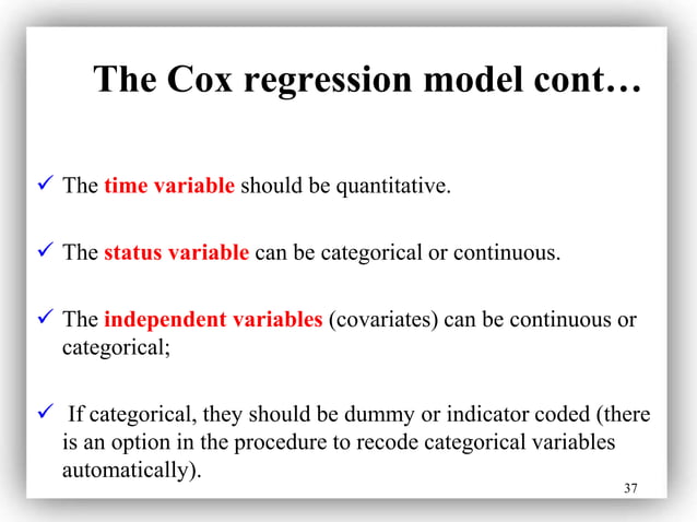 Survival Analysis Lecture.ppt | Cancer | Diseases and Conditions