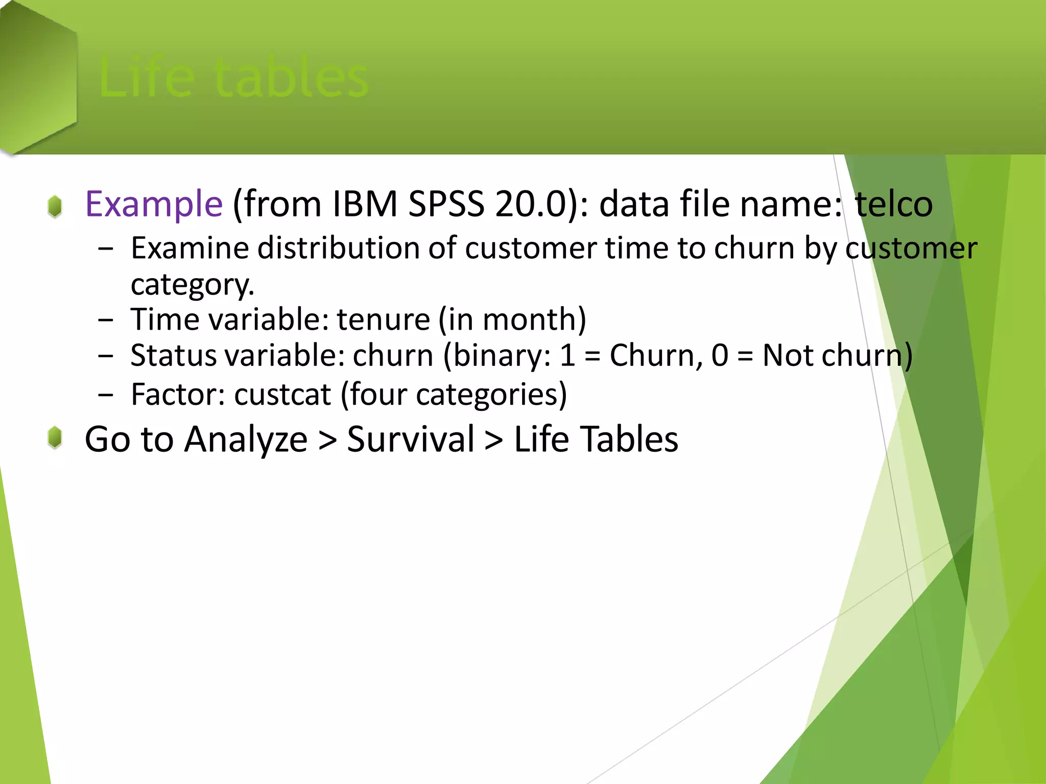 Survival Analysis Using SPSS | PDF | Technology & Computing