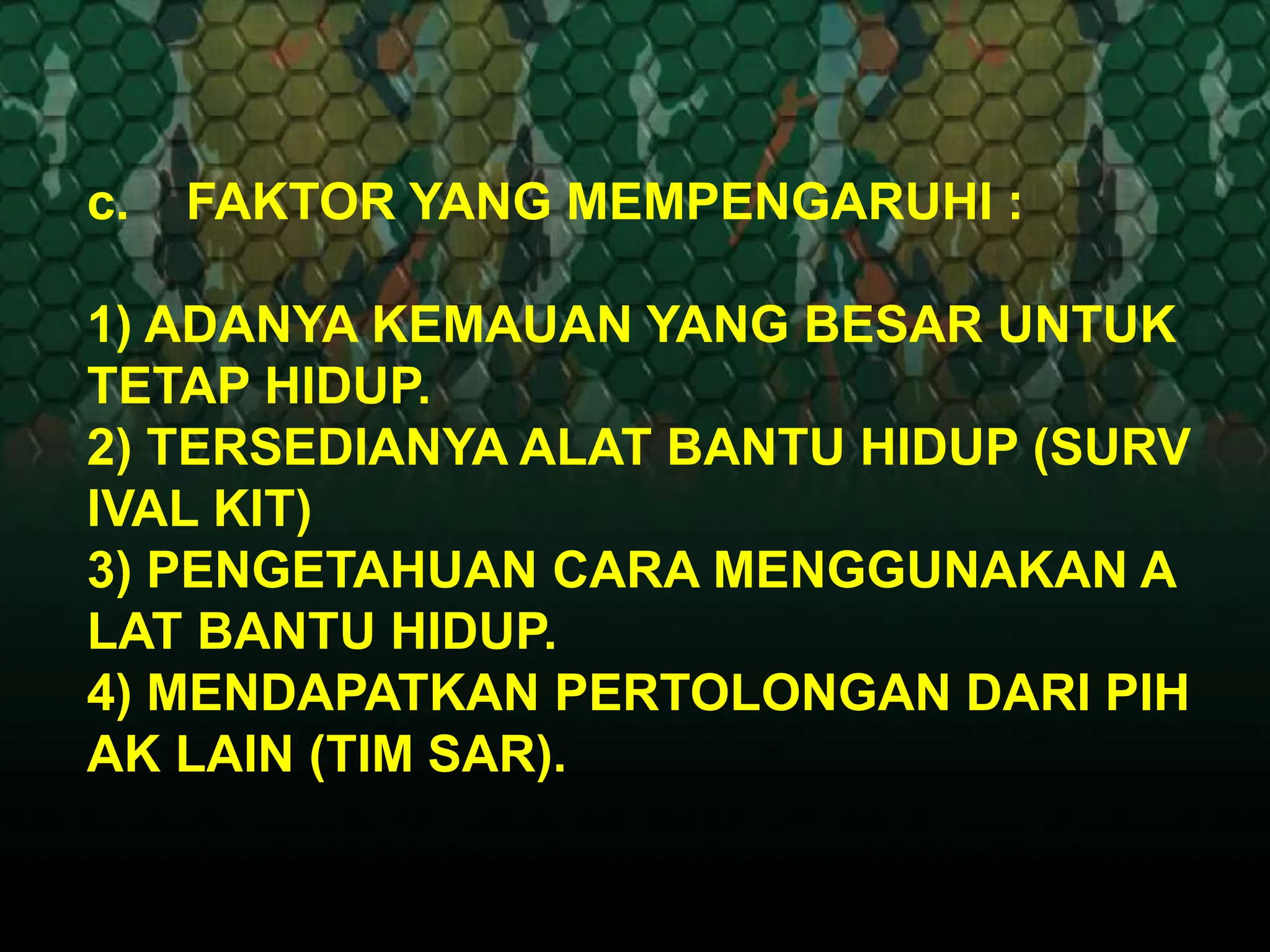 Survival Dasar New ari team monus sekolah | PPT