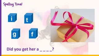 Survival English For Kids (going to a birthday party) | PPTX | Birthday ...