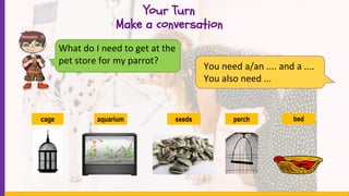 Survival English for kids (going to the pet store) | PPTX